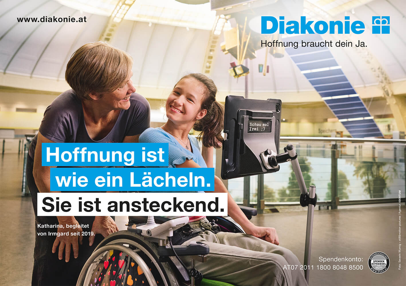 Kathi spricht mit den Augen - Diakonie